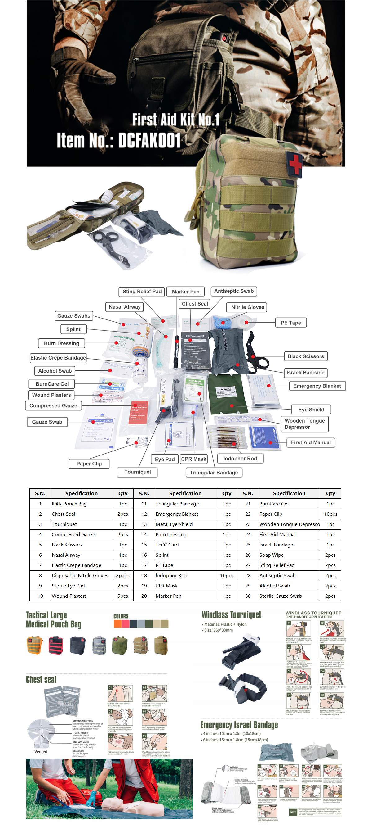 Military Army First Aid Kit